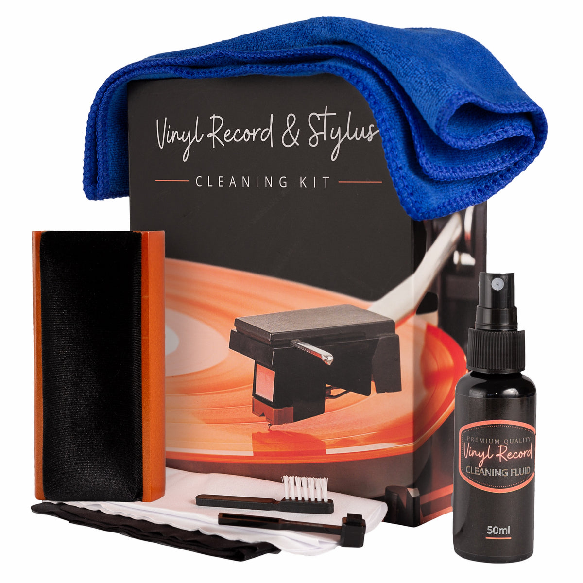 Vinyl Record Cleaning Kit With Deluxe Storage Case | Spin Chemistry®